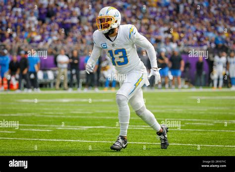 Los Angeles Chargers Wide Receiver Keenan Allen 13 Runs A Route