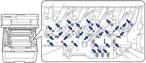 Clean The Drum Unit Hl‑l3300cdw Dcp‑l3560cdw Mfc‑l3720cdw Mfc‑l3760cdw Mfc‑l3765cdw