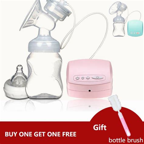 Electric Automatic Breast Pump With Milk Bottle In Vicedeal