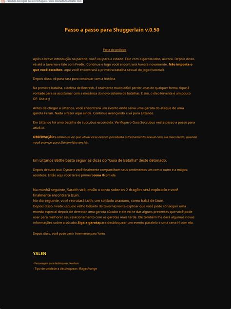 Walkthrough For Shuggerlain 050en Pt Pdf
