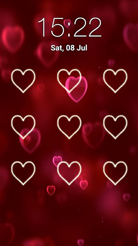 heart pattern lock screen apk for android download