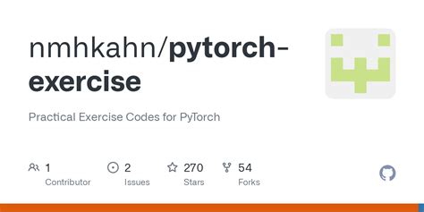 GitHub Nmhkahn Pytorch Exercise Practical Exercise Codes For PyTorch