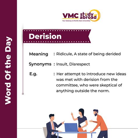 Vmc Study Abroad On Linkedin Derision Wordoftheday Meaning