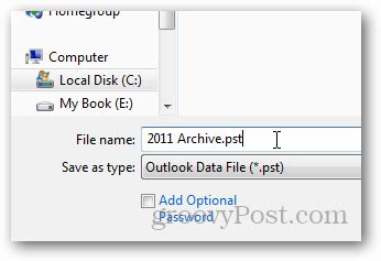 How To Create A PST File For Outlook 2013