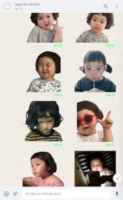 Lohee Niña Coreana Stickers for Android Download
