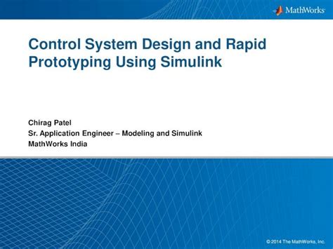 pdf control system design and rapid prototyping using simulink · control system design and