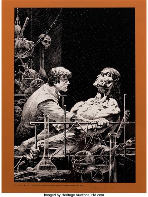 Bernie Wrightson Frankenstein Limited Edition Art Print 1981