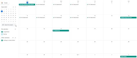 Google Public Calendar Subscription Workamajig