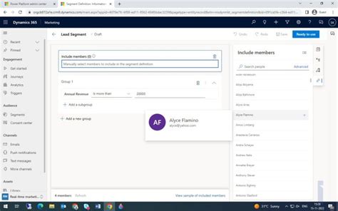 Segmentation In Real Time Marketing Within Microsoft Dynamics 365 Marketing Microsoft Dynamics
