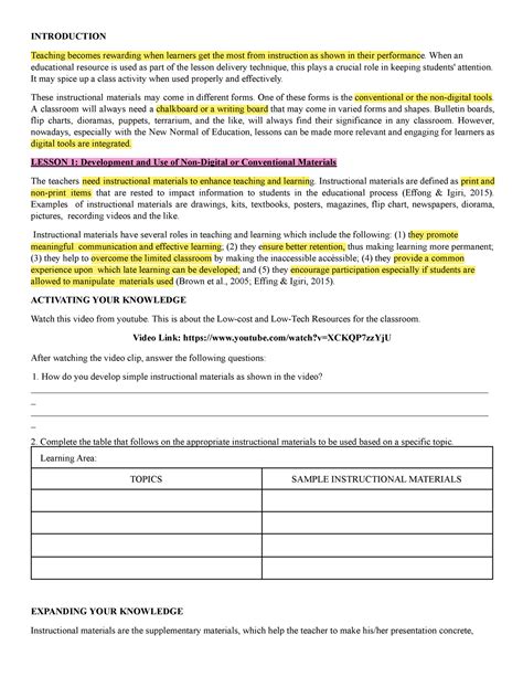 Development And Use Of Non Digital Or Conventional Materials Introduction Teaching Becomes