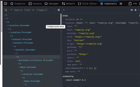 bug react dev tools keys not showing last letter in ff · issue 20951