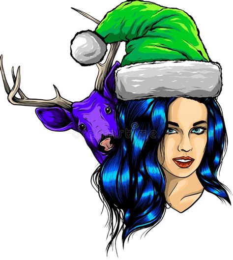 Beautiful Sexy Woman Wearing Santa Stock Illustrations 28 Beautiful Sexy Woman Wearing Santa