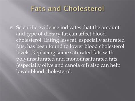 Ppt Fats And Cholesterol Powerpoint Presentation Free Download Id