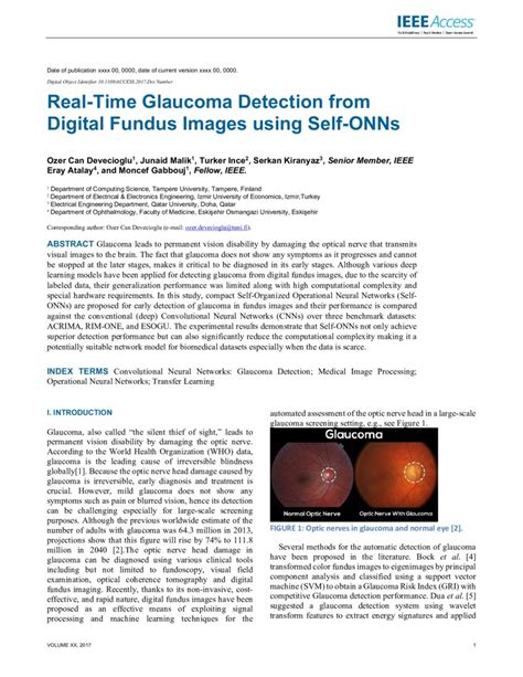 Real Time Glaucoma Detection From Digital Fundus Images Using Self Onns Deepai