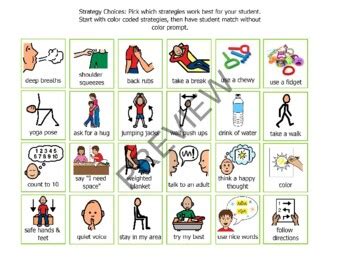 Sort Coping Skills Strategies File Folder Expected Vs Unexpected