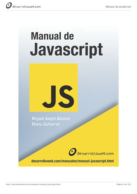 Manual javascript Guía para aprender a programar en JAVASCRIPT Introducción Manual de Studocu