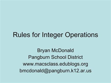 Basic Operations In Mathematics Ppt