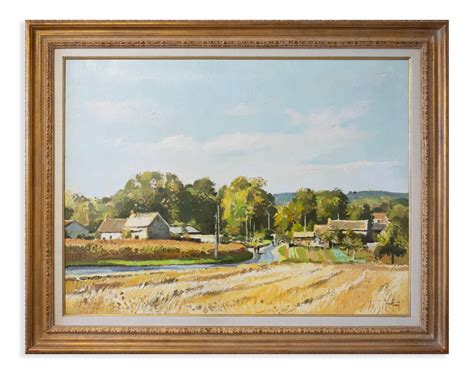 Buy Gérard Passet Maisons Dans La Campagne Signed Impressionist Oil
