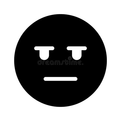 Bored Face Expression Icon Of Bored Emoji Premium Vector Stock Vector
