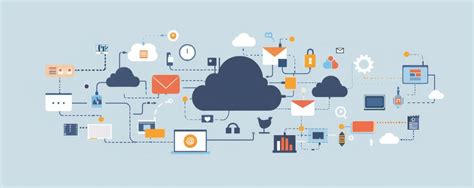 Seamless Data Integration Cloud Computing Network Connecting Business