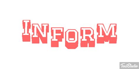 Inform Word Animated  Logo Designs