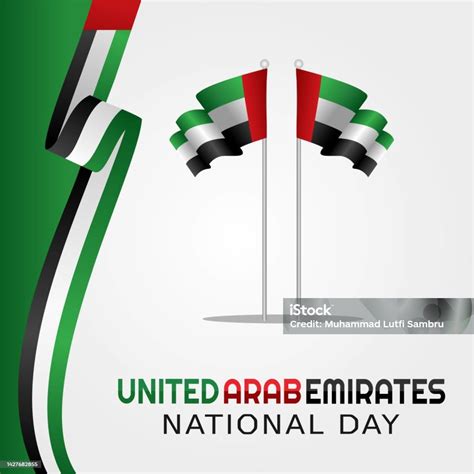 아랍 에미리트 국경일 Uae 독립 기념일의 디자인 벡터 일러스트 레이 션 12월에 대한 스톡 벡터 아트 및 기타 이미지 12월 국기 기 Istock