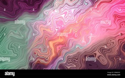 Bright Pulsating Lines With Curved Distortions Motion Colorful