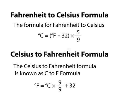 Fahrenheit To Celsius Formula