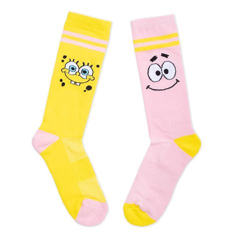 Spongebob Squarepants Patrick And Spongebob Duo Socks Paramount Shop