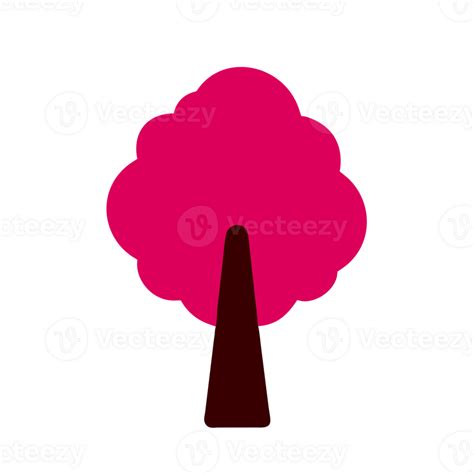 Ai Generated Pink Tree Icon 38032541 Png