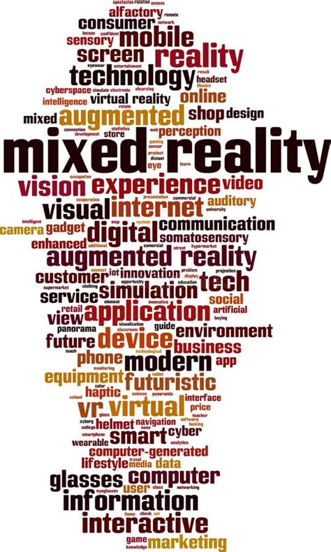 Augmented Reality Word Cloud Stock Vector Illustration Of Artificial