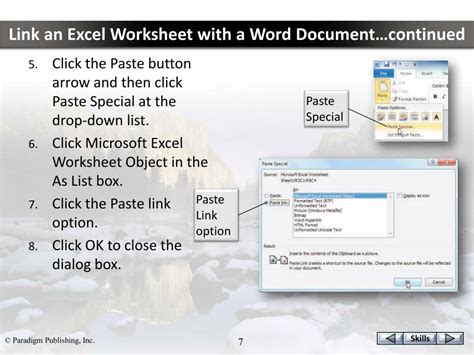 Ppt Integrating Programs Word And Excel Powerpoint Presentation Free