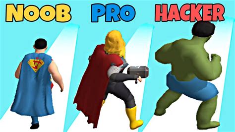 NOOB Vs PRO Vs HACKER In Superhero Run YouTube NOOB Vs PRO Vs HACKER In Superhero Run YouTube