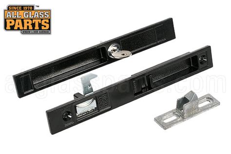 Sliding Glass Door Handle Black Keyed All Glass Parts