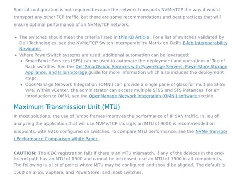 Ip Network Requirements Smartfabric Storage Software Deployment Guide