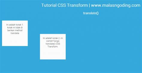 Belajar Css3 Transform Translatescaleskewrotatematrix