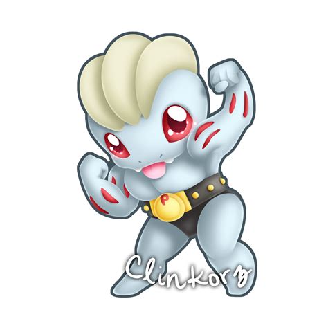 Machoke Character Fighting Type Pokémon Art Png Picture