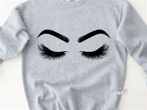 Eyelashes And Brows Svg Png Dxf Girl Boss Vibes