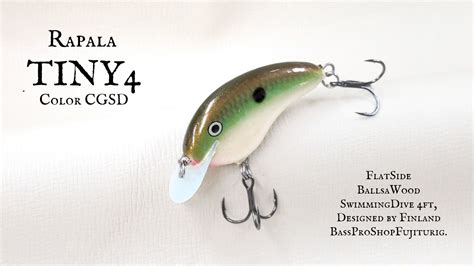 Rapala Balsawoodtiny4 Bassproshopフジ釣具