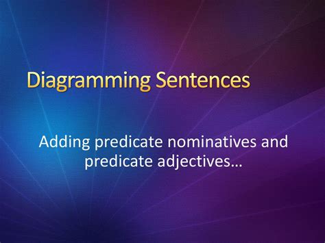 Diagramming Sentences Ppt Download