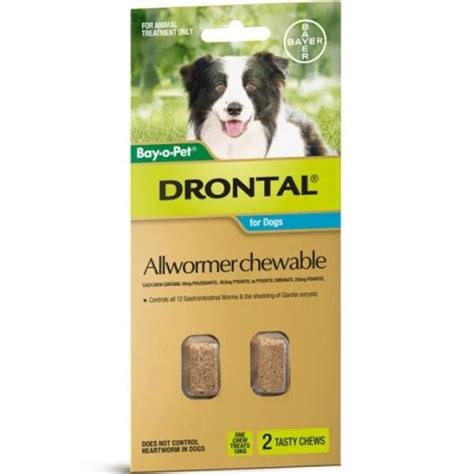 Drontal Allwormer Chewable For Medium Dogs Price History Comparison