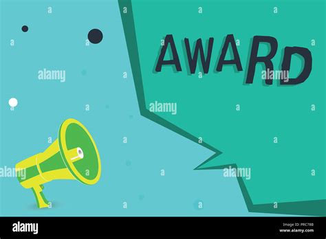 Writing Note Showing Award Business Photo Showcasing Prize And Other Mark Of Recognition Given