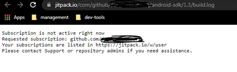Subscription Is Not Active Right Now · Issue 4595 · Jitpack
