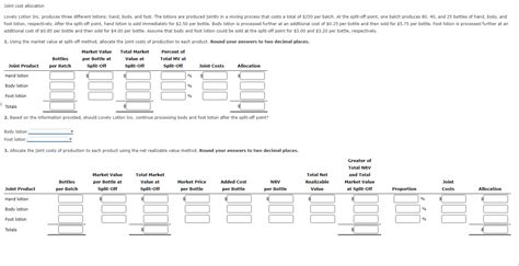 Solved A Direct Cost Allocation Method B Sequential Cost