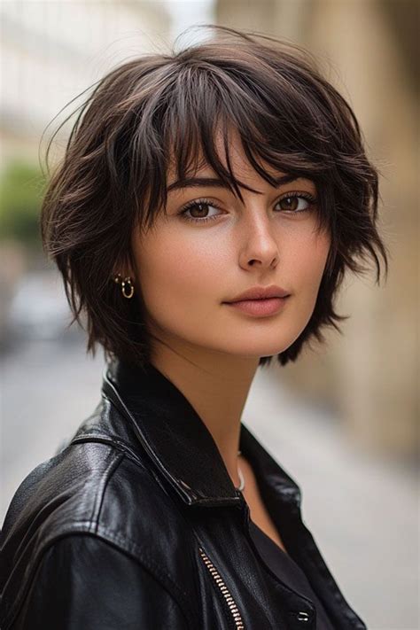 40 Cute Short Haircuts And Hairstyles Edgy Shaggy Bob With Textured