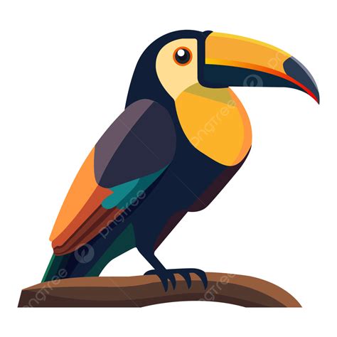 Gambar Tauke Duduk Di Atas Dahan Pokok Gaya Lukisan Tangan Vektor Tauke Duduk Di Atas Dahan