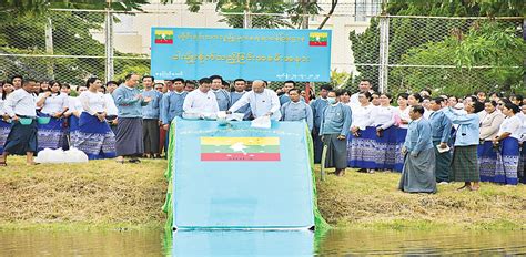 တိုင်းရင်းသားလူမျိုးများရေးရာဝန်ကြီးဌာန ငါးမျိုးစိုက်ထည့်ခြင်းအခမ်းအနားကျင်းပ Myawady Webportal