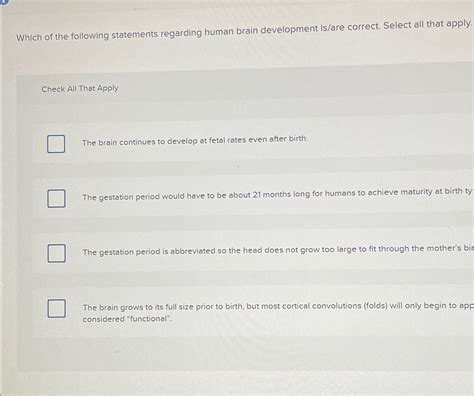 Solved Which Of The Following Statements Regarding Human