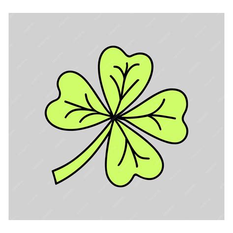 Premium Vector Four Leaf Clover Symbol Vevtor