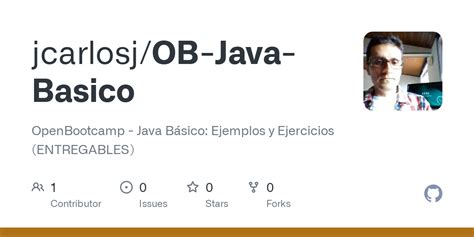 github jcarlosj ob java basico openbootcamp java básico ejemplos